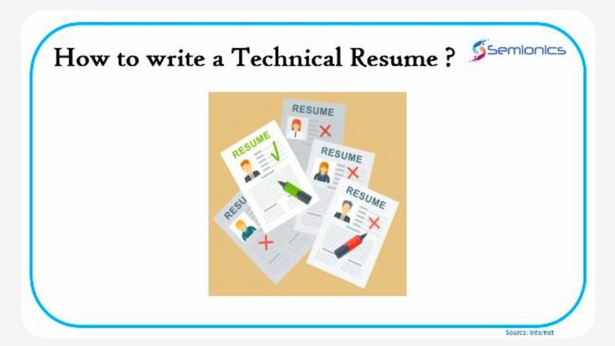 How to Build a Core Technical Resume – A Guide for Semiconductor ...